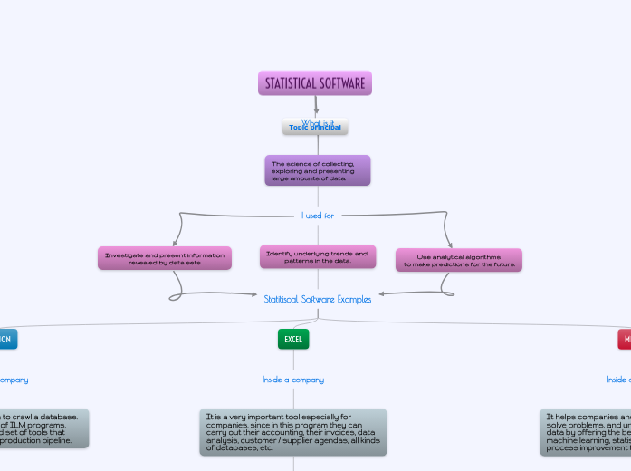 Statistical Software - Concept Map